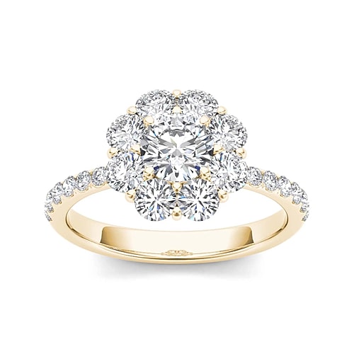 Click here for 1 3/4 CT.T.W. Natural Diamond 14K Yellow Gold Enga... prices