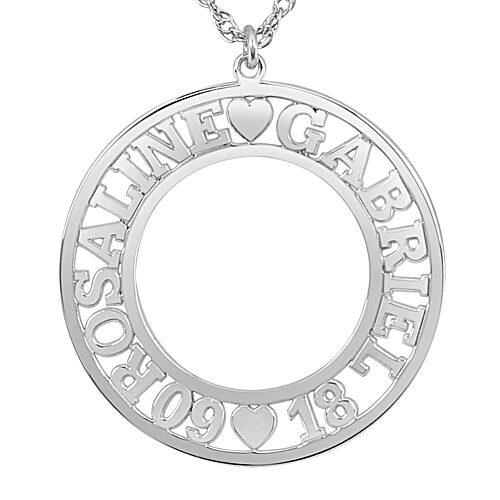 Click here for Personalized Couples Name and Date 28mm Circle Pen... prices