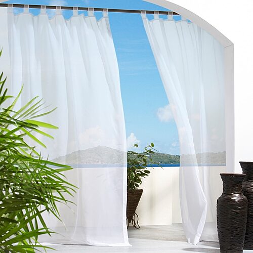 Click here for Escape Hook & Loop Tab Curtain - White prices