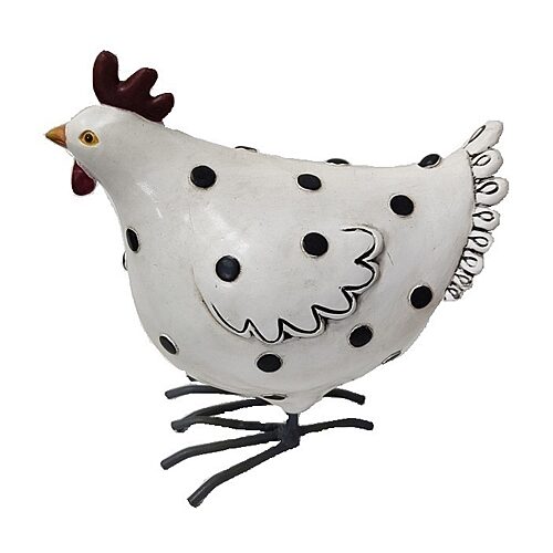 Click here for 6 Outdoor Shabby Chic Chicken  One Size  White prices