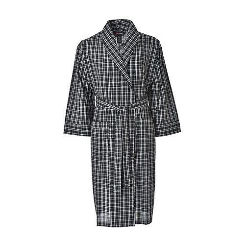 Mens Hanes Ultimate(R) Plaid Woven Robe