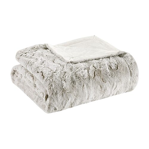 Click here for Madison Park Zuri Faux-Fur Throw  60 x 70 - White... prices