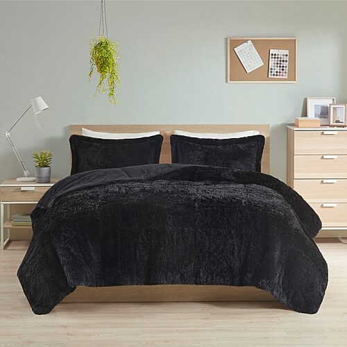 Click here for Intelligent Design Malea Shaggy Faux Fur Comforter... prices