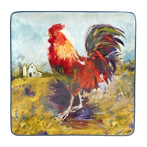 Click here for Certified International Rooster Meadow Serving Pla... prices