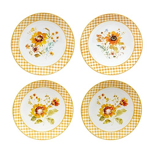 Click here for Certified International Sunflower Forever 4-pc. Ea... prices