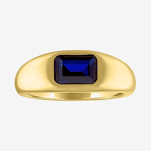 Click here for Womens 2MM Lab Created Blue Sapphire 14K Gold Over... prices