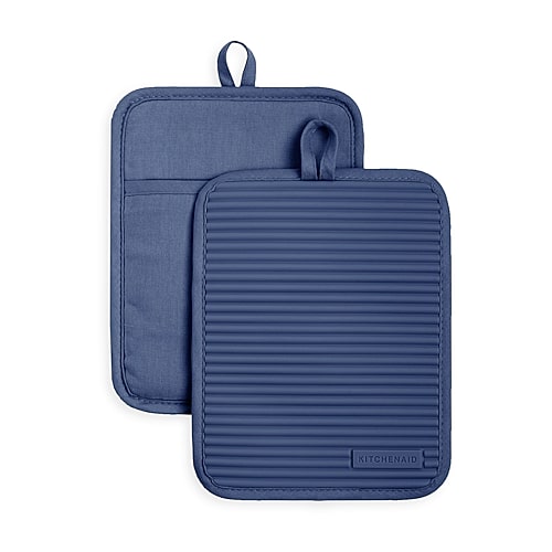 Click here for KitchenAid Ribbed Soft Silicone Pot Holder Set  2... prices