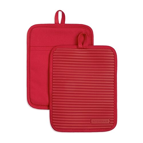 Click here for KitchenAid Ribbed Soft Silicone Pot Holder Set  2... prices