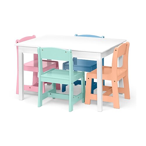 Click here for My Size Kids Table + Chairs  One Size  White prices