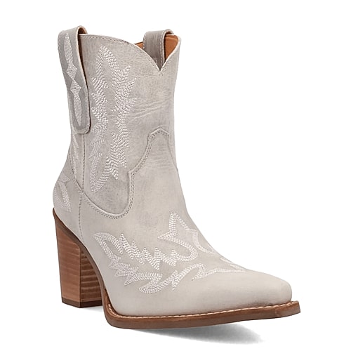 Click here for Dingo Womens Rocky Top Leather Bootie - White prices