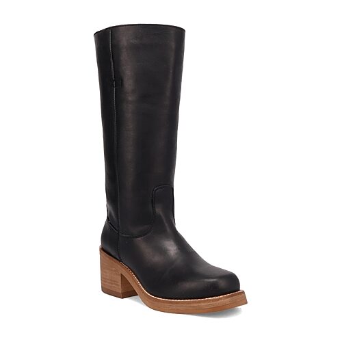 Click here for Dingo Womens Vagabond Leather Boot - Black prices