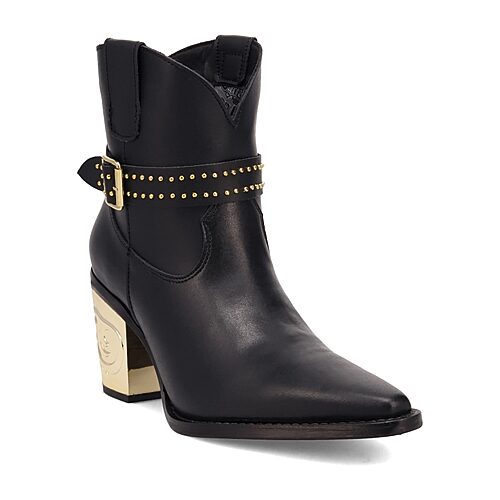 Click here for Dingo Womens Milano Leather Bootie - Black prices