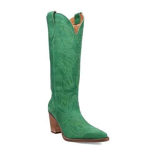 Dingo Mens The Duke Leather Boot - Green