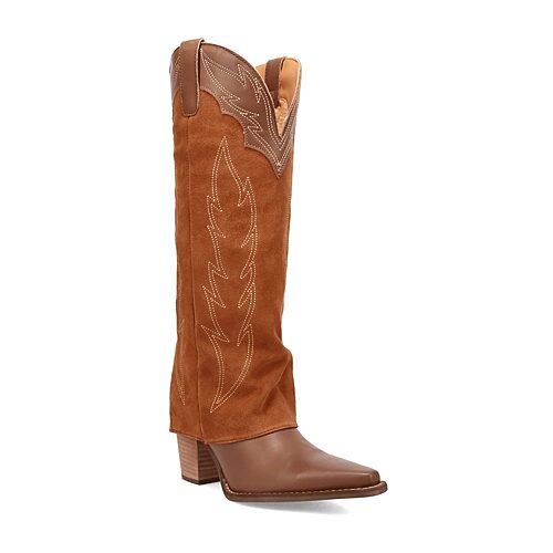 Click here for Dingo Womens Wild Fire Leather Boot - Brown prices