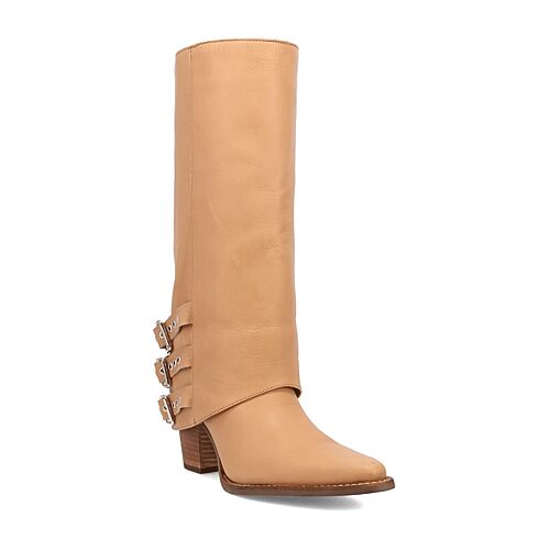 Click here for Dingo Womens Urban Cowgirl Leather Boot - Natural prices