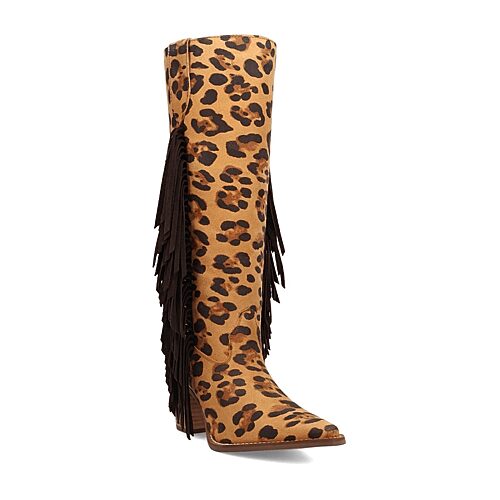 Click here for Dingo Womens Twister Leather Boot - Leopard prices
