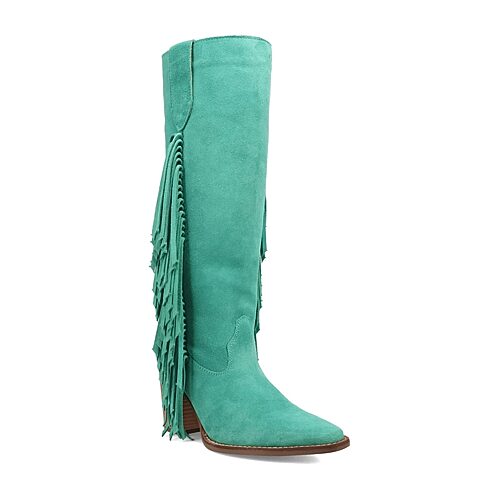 Click here for Dingo Womens Twister Leather Boot - Green prices
