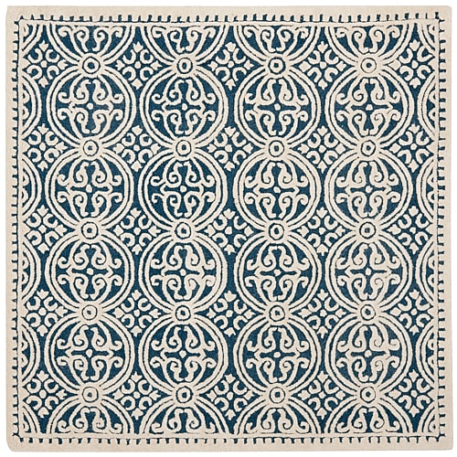 Click here for Safavieh Iris Wool Square Rug  One Size  Blue prices