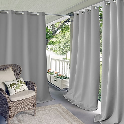 Click here for Threadmade Connor Solid Indoor/Outdoor Window Curt... prices