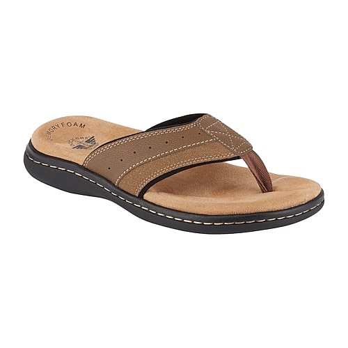 Click here for Dockers Mens Laguna Flip-Flops  8 Medium  Brown prices