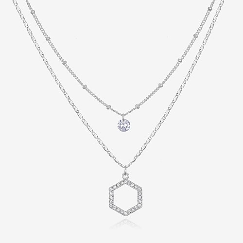 Click here for Bijoux Bar Delicates Hexagon Womens 16 Inch Strand... prices