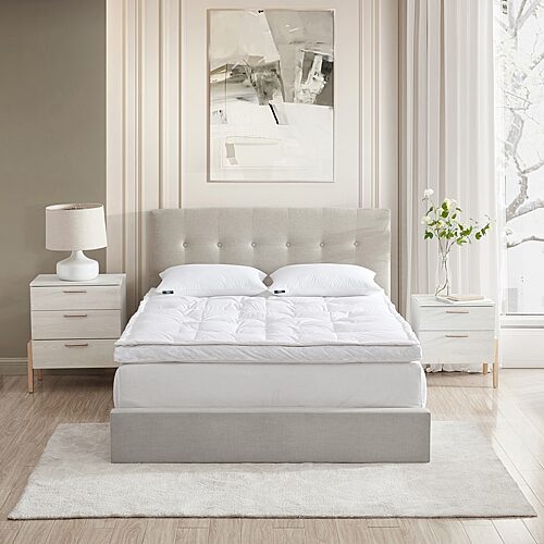 Click here for Serta HeiQ Cooling 3 White Downtop Featherbed  Ful... prices