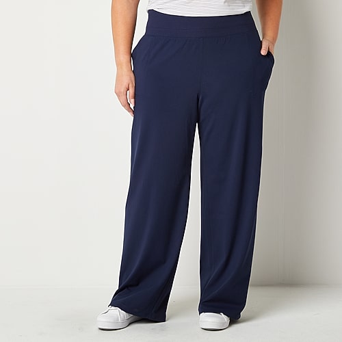 Click here for Stylus Womens Plus Wide Leg High Rise Pull-On Pant... prices