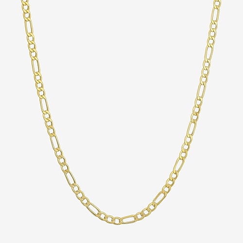 Click here for 10K Yellow Gold 2.9mm 20-22 Semi-Solid Figaro Chai... prices