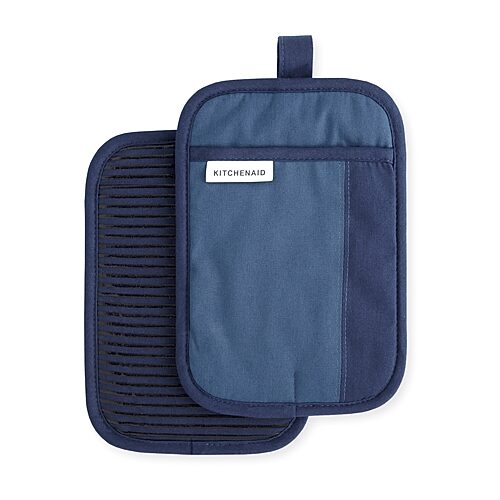 Click here for KitchenAid Beacon Set of 2 Pot Holders  - ink Blue prices