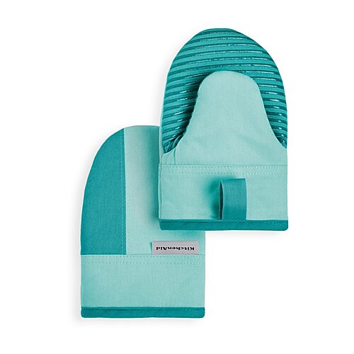 Click here for KitchenAid Beacon Mini 2-Pc. Oven Mitt Set - Aqua... prices