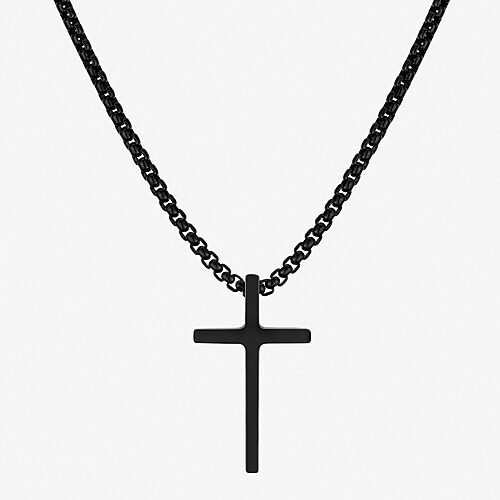 Click here for J.P. Army Black Mens Stainless Steel Cross 24 Inch... prices