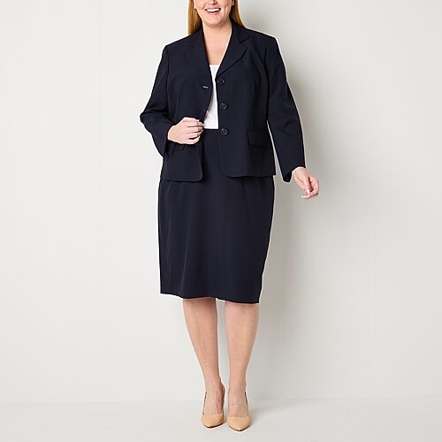 Click here for Le Suit 2-pc. Knee Length Skirt Suit-Plus  24w  Bl... prices