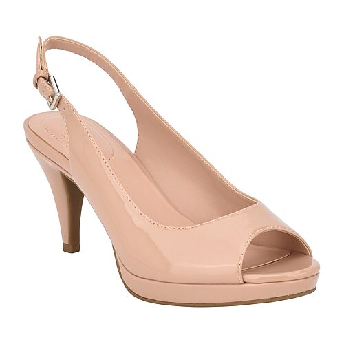 Click here for BANDOLINO Melt Womens Round Open Toe Cone Heel Pum... prices