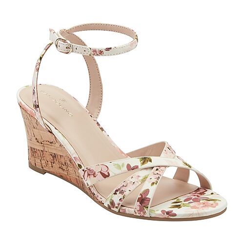 Click here for BANDOLINO Womens Adler Wedge Sandals  9 Medium  Pi... prices