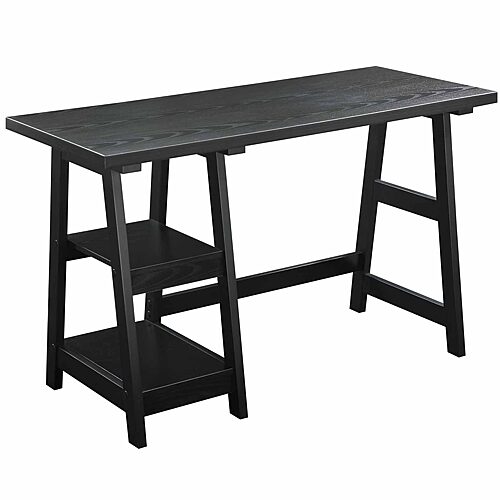 Click here for Booker Trestle Desk  One Size  Black prices