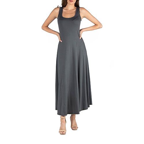 Click here for 24/7 Comfort Apparel Slim Fit A Line Sleeveless Ma... prices