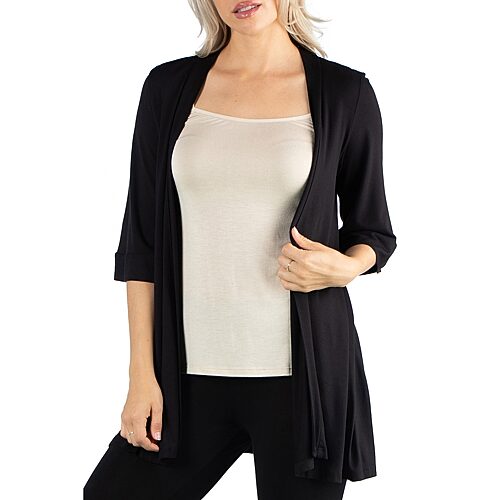 Click here for 24/7 Comfort Apparel Open Front 3/4 Length Sleeve... prices