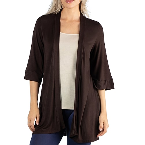 Click here for 24/7 Comfort Apparel Open Front 3/4 Length Sleeve... prices