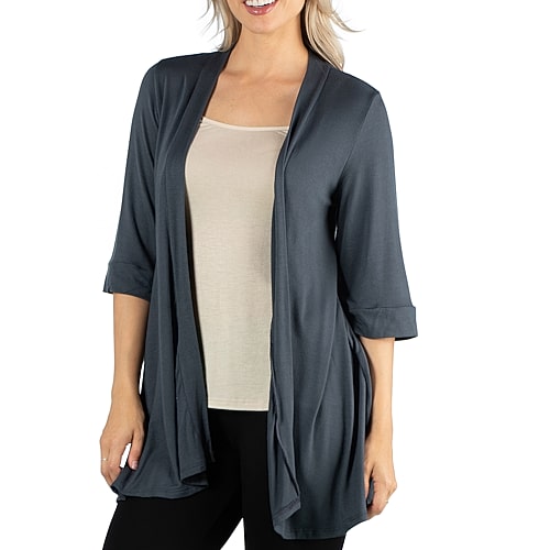 Click here for 24/7 Comfort Apparel Open Front 3/4 Length Sleeve... prices