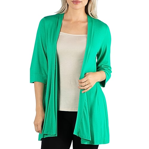 Click here for 24/7 Comfort Apparel Open Front 3/4 Length Sleeve... prices