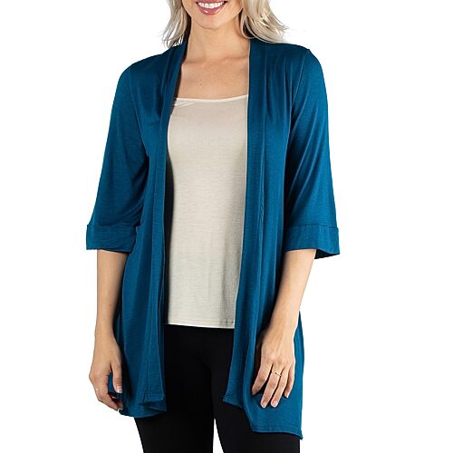 Click here for 24/7 Comfort Apparel Open Front 3/4 Length Sleeve... prices