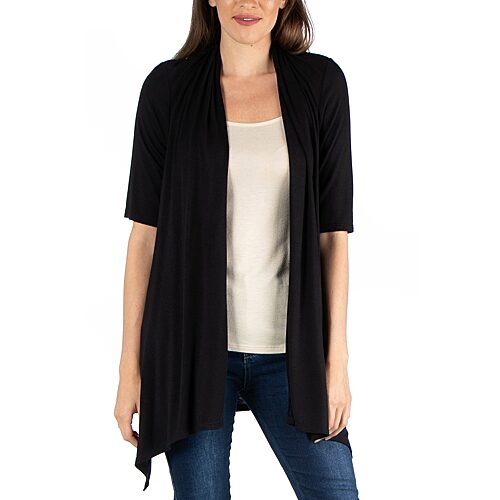 Click here for 24/7 Comfort Apparel Loose Fit Open Front Cardigan... prices