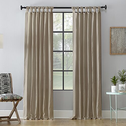 Click here for Washed Cotton Twist Tab Curtain - Oatmeal prices