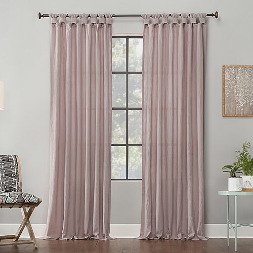 Click here for Washed Cotton Twist Tab Curtain - Rose Quartz prices