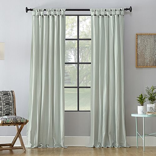 Click here for Washed Cotton Twist Tab Curtain - Seafoam prices