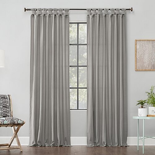 Click here for Washed Cotton Twist Tab Curtain - Silver prices