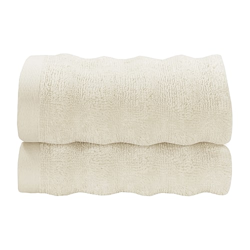 Click here for Queen Street Crete 2-pc. Washcloth  One Size  Whit... prices