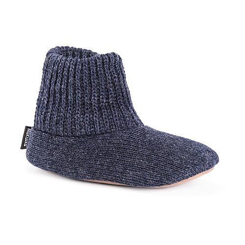Click here for Muk Luks Mens Morty Ragg Wool Slippers - Navy prices