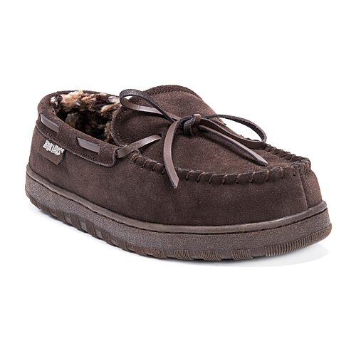 Click here for Muk Luks Mens Paul Printed Berber Suede Moccasin S... prices