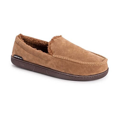 Click here for Muk Luks Mens Moccasin Slippers  Small  Brown prices